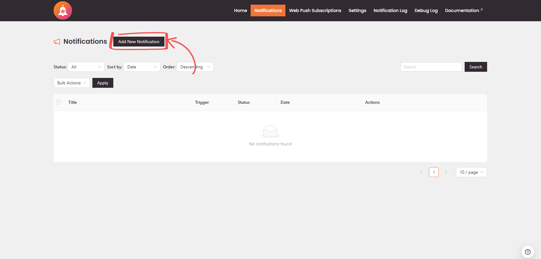 Getting Started Notification Master