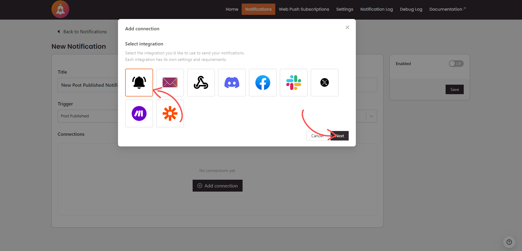 Getting Started Notification Master